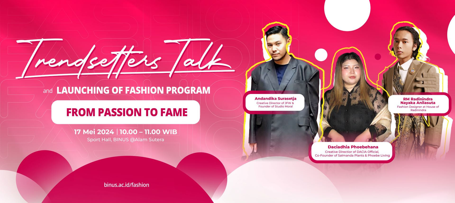 Launching of Fashion Program - BINUS @Alam Sutera - Creative Business ...