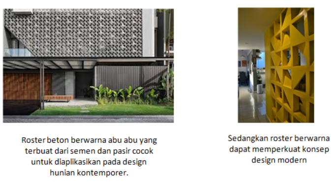 Roster Salah Satu Pilihan Material Cantik – INTERIOR DESIGN BANDUNG