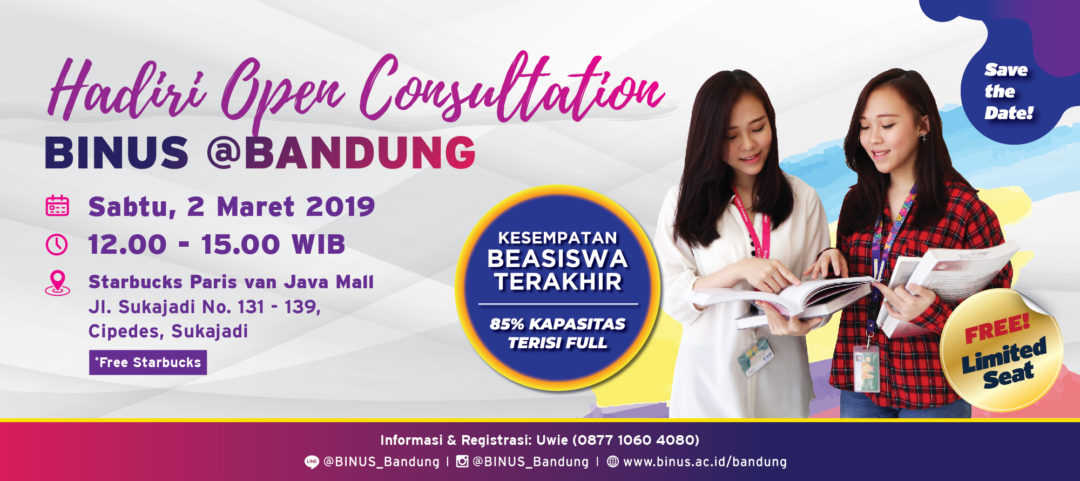 Open Consultation Maret | BINUS UNIVERSITY BANDUNG - Kampus Teknologi ...