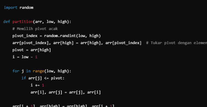 Algoritma Quick Sort di Python | BINUS UNIVERSITY BANDUNG - Kampus ...