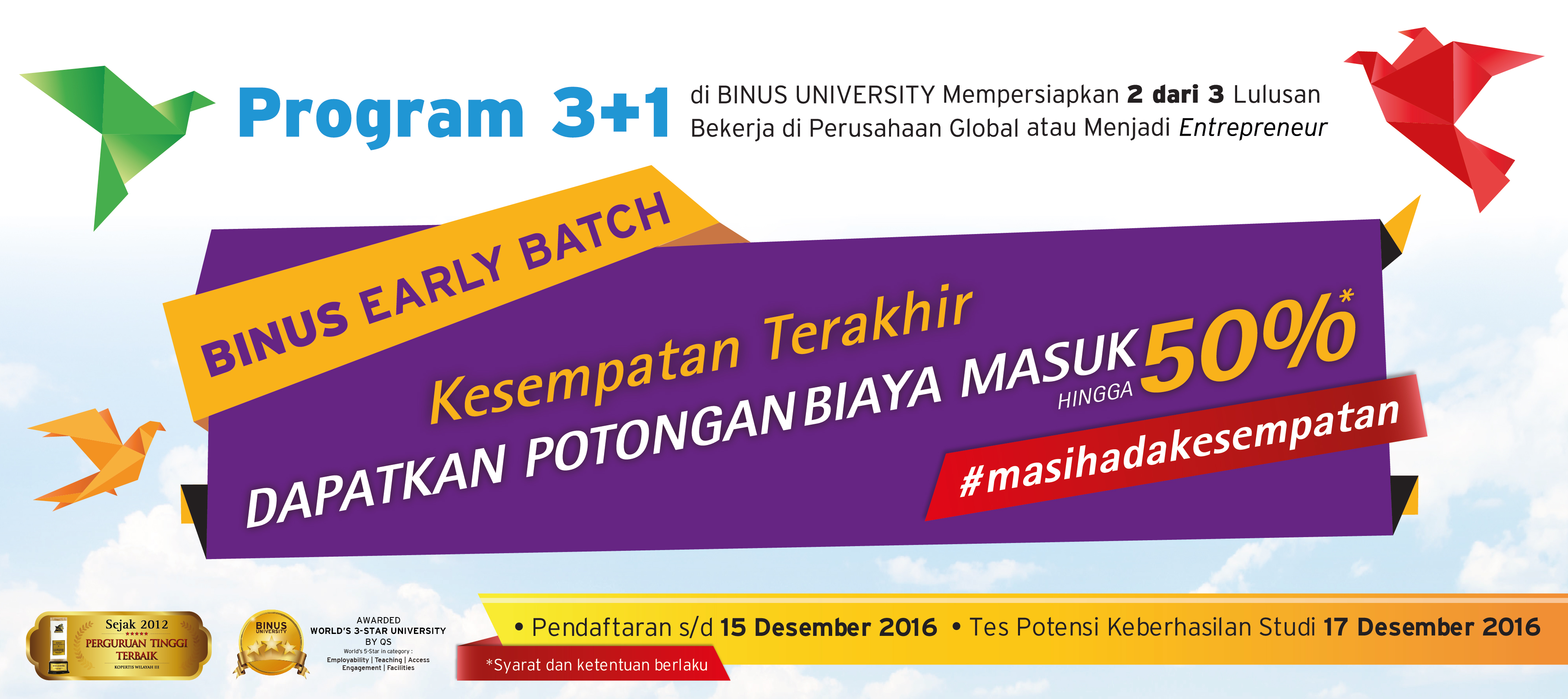 BINUS EARLY BATCH - BINUS @Bekasi - Kampus Beken Asyik | Business ...