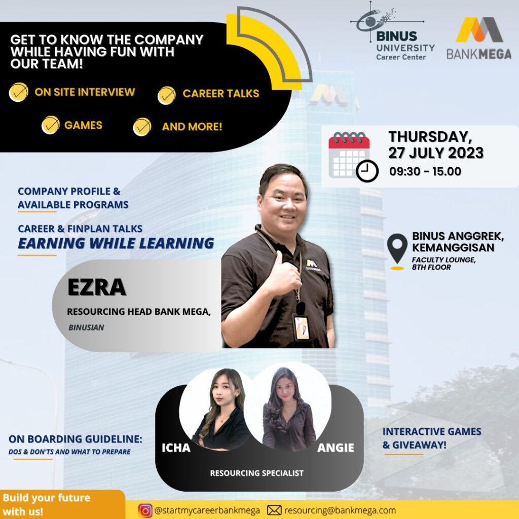 Campus Hiring - PT. Bank Mega, Tbk - BINUSIAN Journey