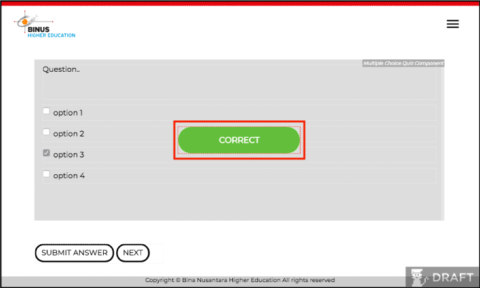 Mengubah Informasi pada Pop Up Correct, Incorrect, Try Again, Submit ...