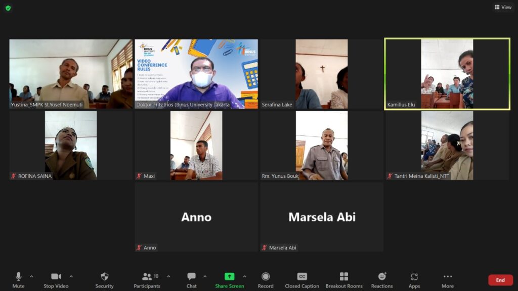 CBDC Binus University dan Yayasan Mitra Terang Timor Nusantara ...