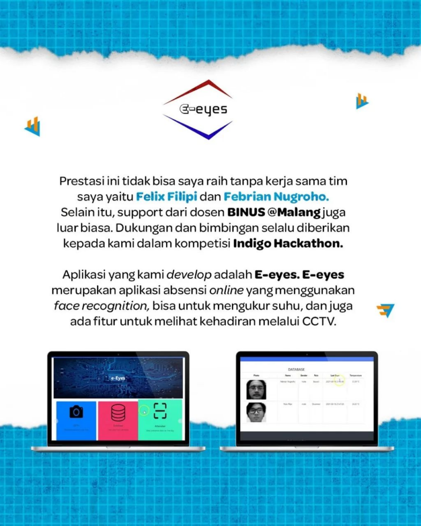 Mahasiswa CS Malang Juara Indigo Hackathon – BINUS SOCS MALANG