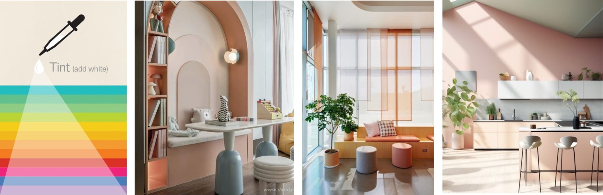 Mendesain Ruangan Interior dengan Warna Hue, Shade, Tint, dan Tone ...