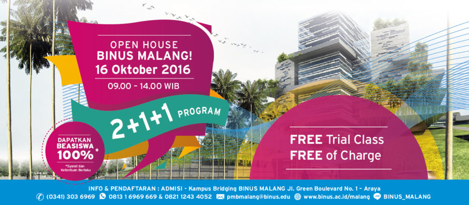 OPEN HOUSE BINUS MALANG | BINUS UNIVERSITY MALANG | Pilihan Universitas ...