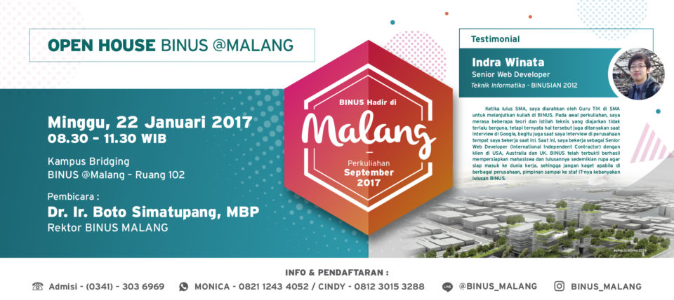 Open House | BINUS UNIVERSITY MALANG | Pilihan Universitas Terbaik di ...
