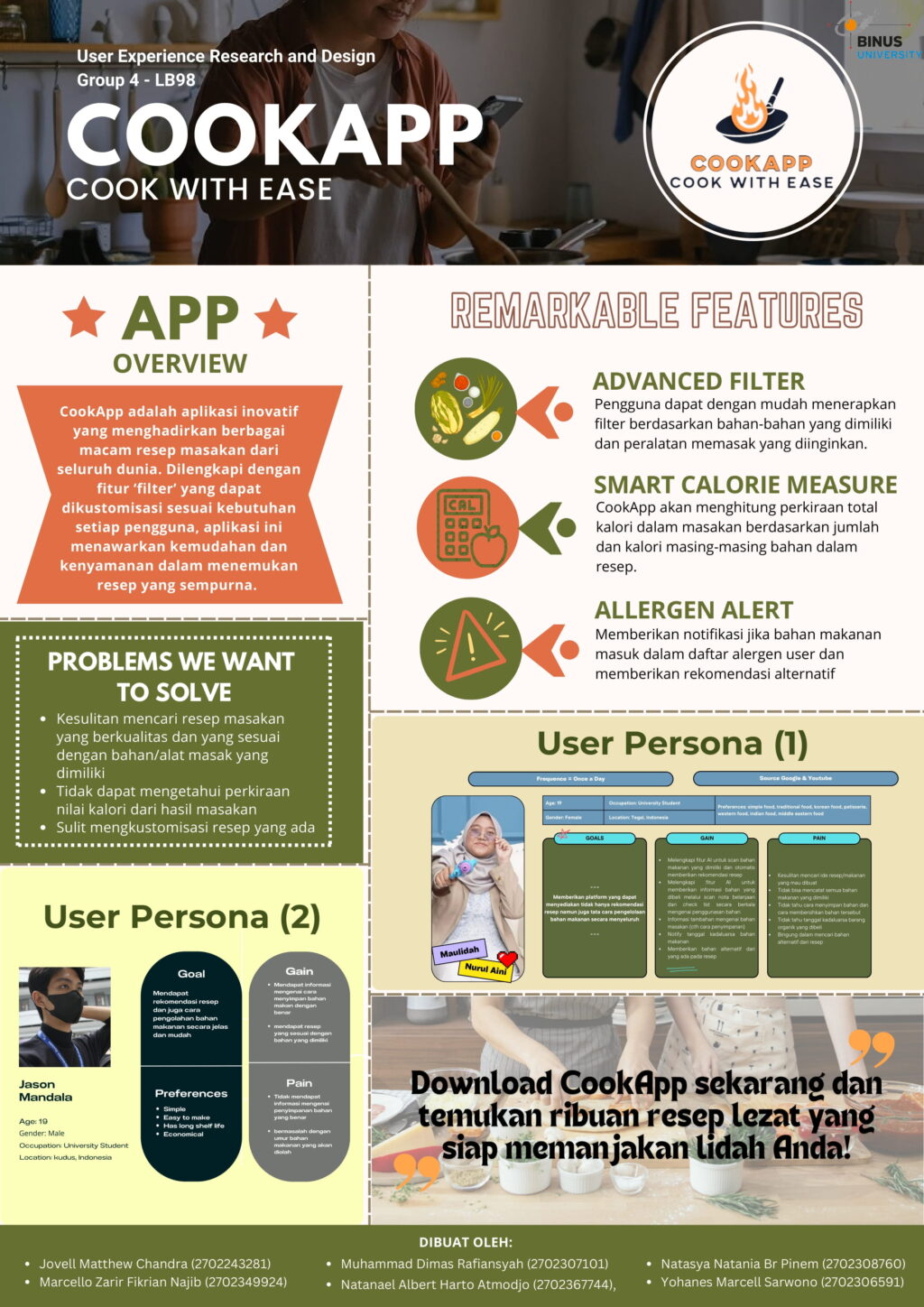 CookApp – ‘Cook with ease’ – Information Systems