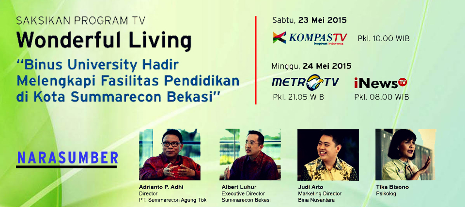 BINUS UNIVERSITY Hadir Melengkapi Fasilitas Pendidikan di Kota ...