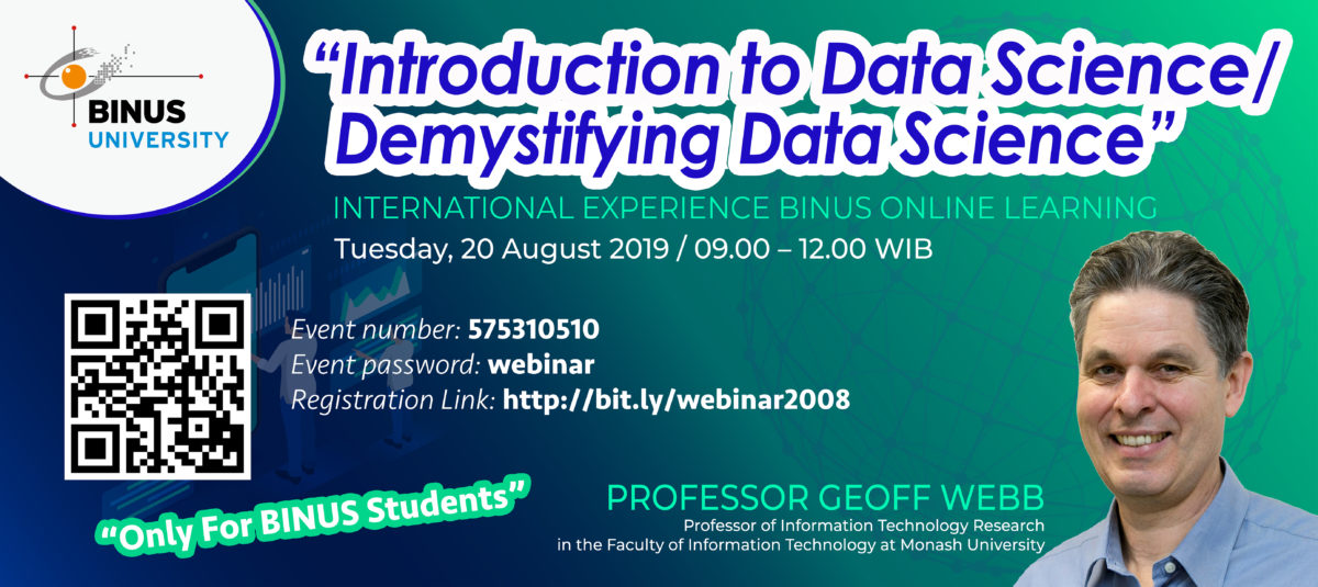 Introduction to Data Science/Demystifying Data Science | BINUS UNIVERSITY