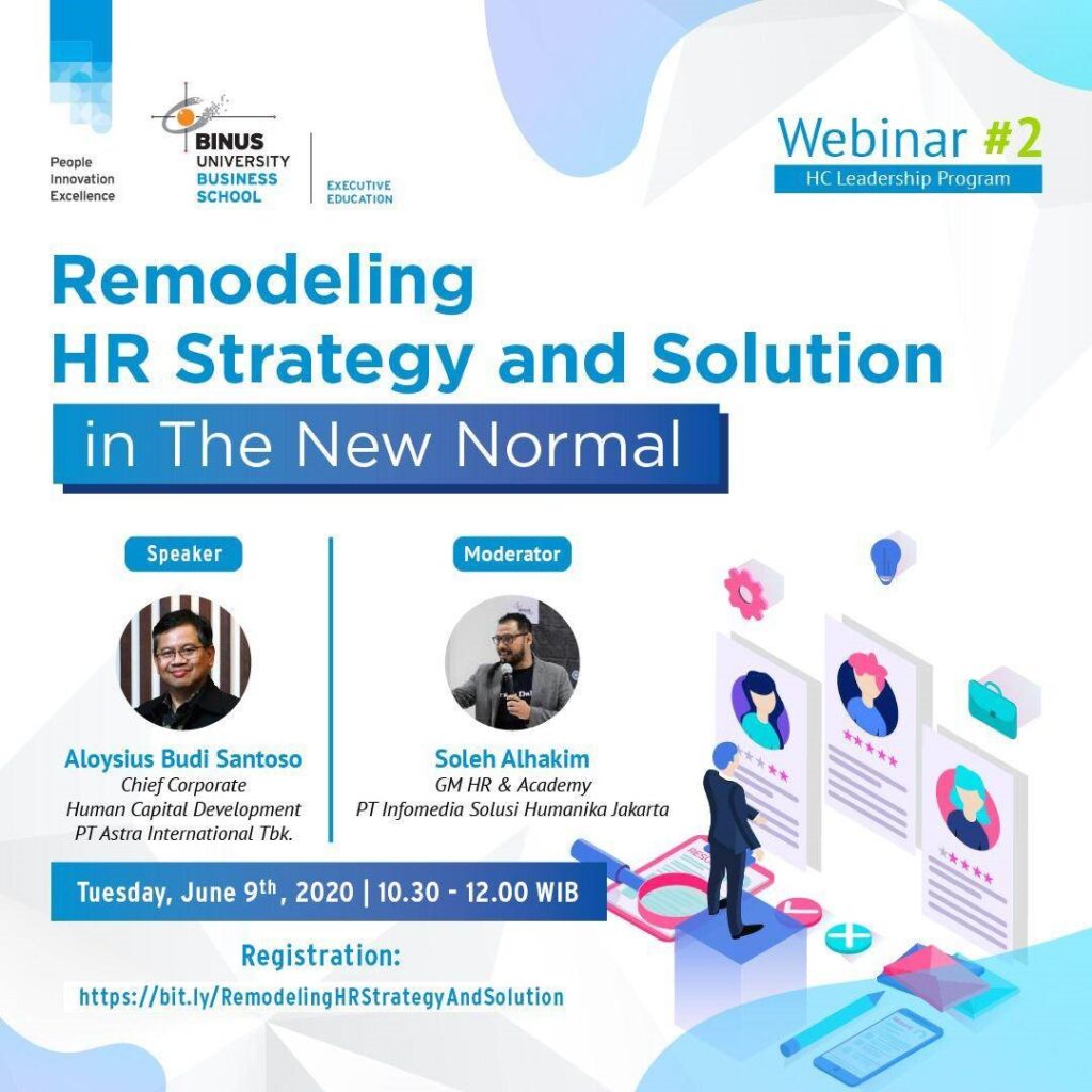 Remodeling HR Strategy and Solution in The New Normal | BINUS UNIVERSITY