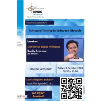 Seminar Software Testing in Software Lifecycle | BINUS UNIVERSITY