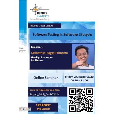 Seminar Software Testing in Software Lifecycle | BINUS UNIVERSITY