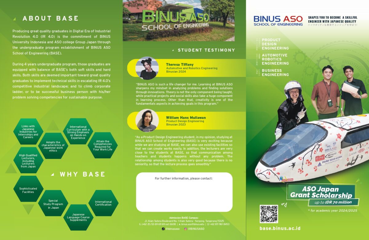 Brochure BINUS ASO School of Engineering | BINUS UNIVERSITY