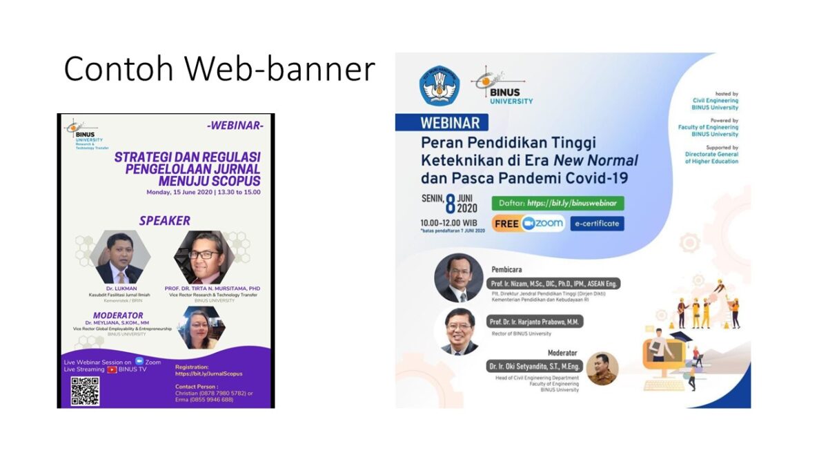 Protokol Webinar | BINUS UNIVERSITY