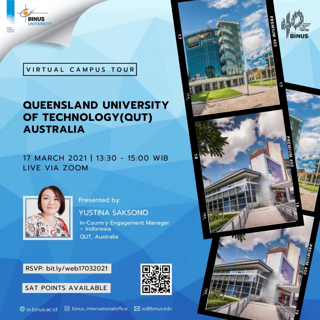 Virtual Visit to QUT | BINUS UNIVERSITY