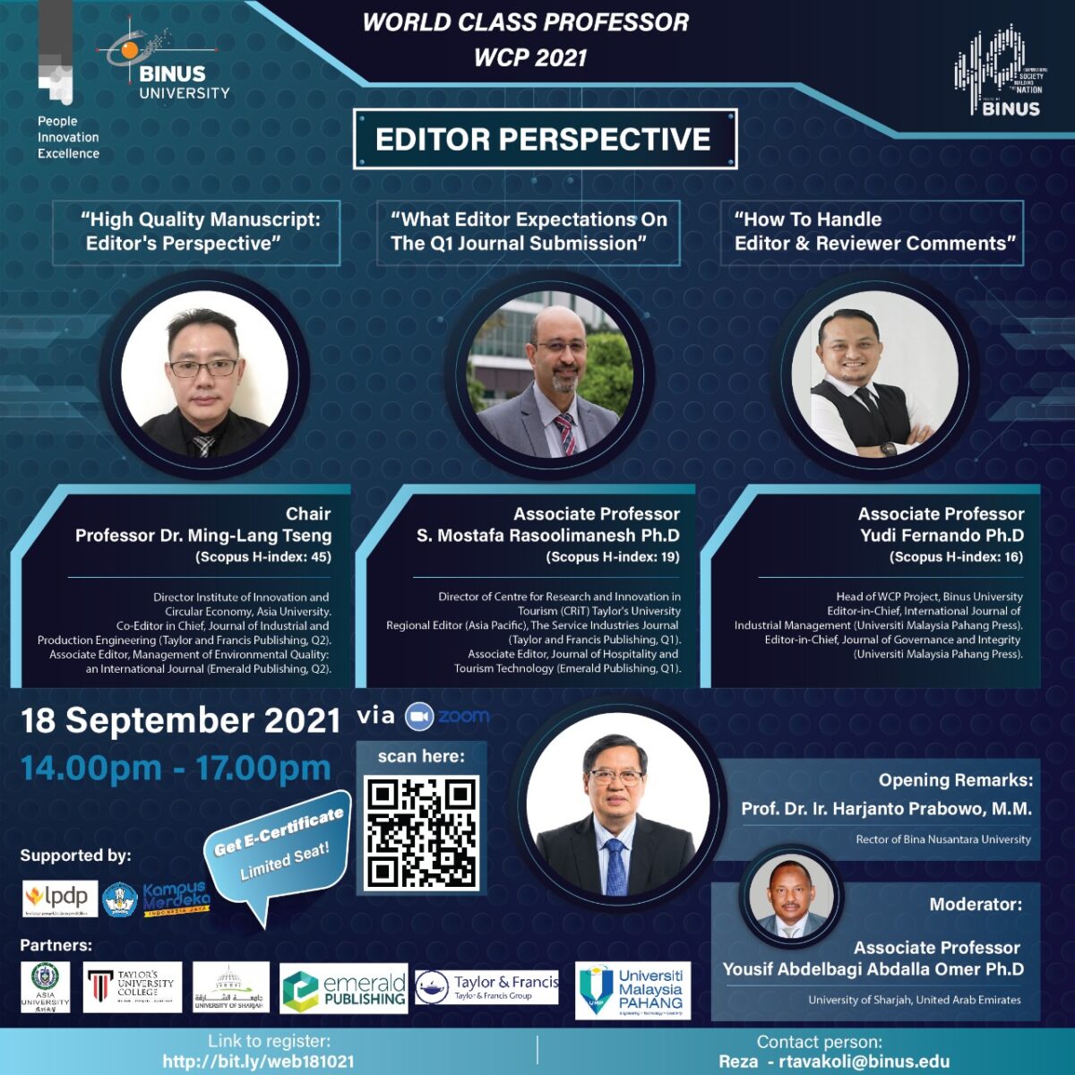 World Class Professor (WCP) - Editor Perspective | Event | Event