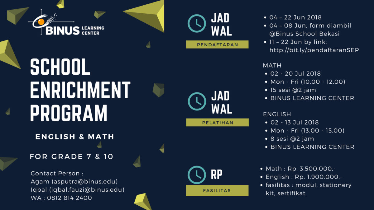 Belajar Bisnis dari Enrichment Program BINUS UNIVERSITY | BINUS UNIVERSITY