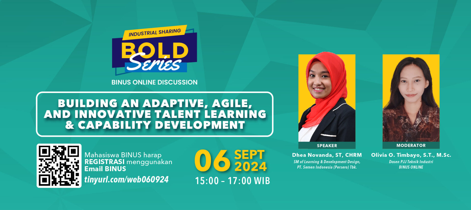 BOLD Series Industrial Sharing: Building an Adaptive, Agile, and Innovative Talent Learning ...